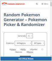 Pokemon Picker & Randomizer extension - Opera add-ons