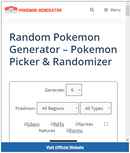Pokemon Picker & Randomizer extension - Opera add-ons