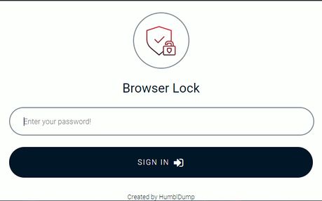 Browser Lock extension - Opera add-ons