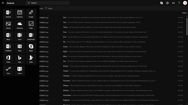 Extensión Dark Mode for Outlook - Complementos de Opera