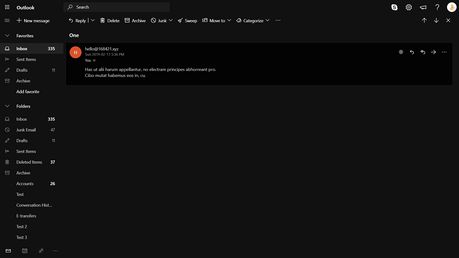 Extensión Dark Mode for Outlook - Complementos de Opera