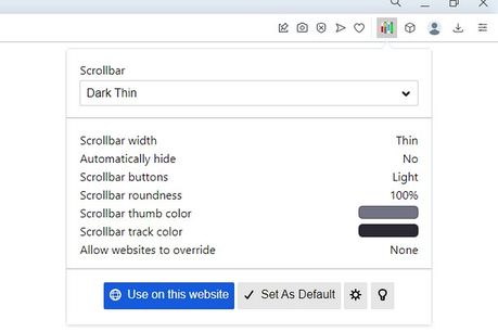 Custom Scrollbars extension - Opera add-ons