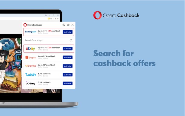 Opera Cashback extension - Opera add-ons
