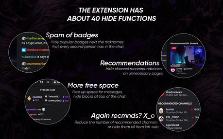 Twitch: Hide Elements extension - Opera add-ons