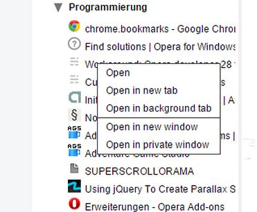 Simple Bookmark Sidebar extension - Opera add-ons
