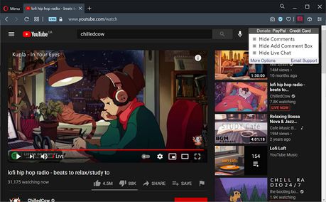 Turn Off YouTube Comments & Live Chat extension - Opera add-ons