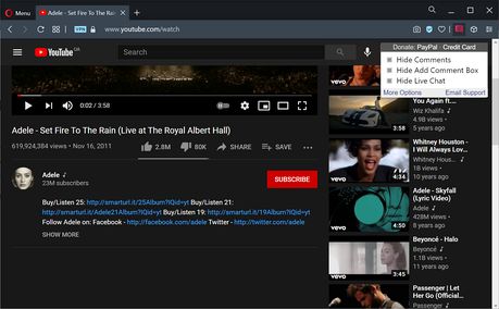 Turn Off YouTube Comments & Live Chat extension - Opera add-ons