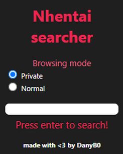 Extensión Nhentai Searcher - Complementos de Opera