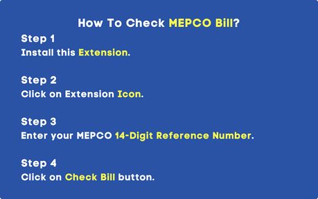 MEPCO Bill - MEPCO Bill Online Check extension - Opera add-ons