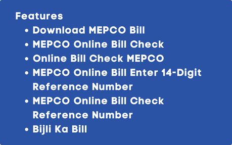 MEPCO Bill - MEPCO Bill Online Check extension - Opera add-ons