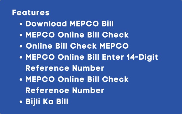 MEPCO Bill - MEPCO Bill Online Check 延伸套件 - Opera 外掛程式