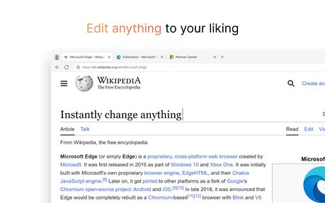 Web Edit extension - Opera add-ons