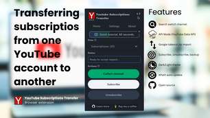 Youtube Subscriptions Transfer ekstenzija - Opera dodaci