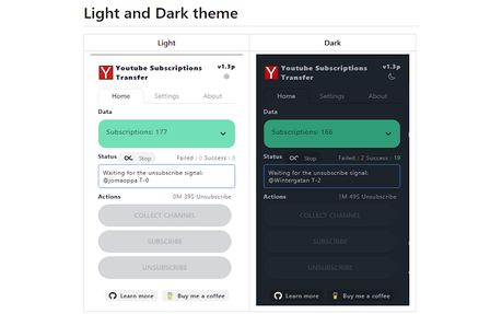 Extensión Youtube Subscriptions Transfer - Complementos de Opera