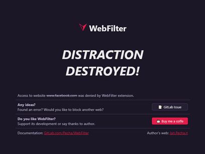 WebFilter extension - Opera add-ons