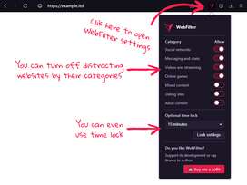 WebFilter extension - Opera add-ons