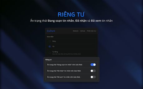 ZaDark – Zalo Dark Mode extension - Opera add-ons