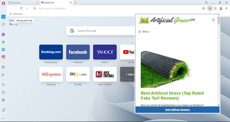 Artifical Grass extension - Opera add-ons