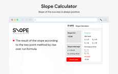 Slope Calculator extension - Opera add-ons