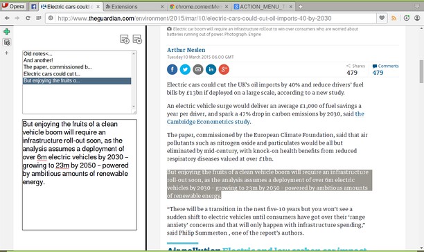 Simple Notes extension - Opera add-ons