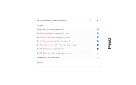 Speed Tweaks extension - Opera add-ons
