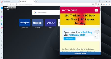 LBC Tracking extension - Opera add-ons