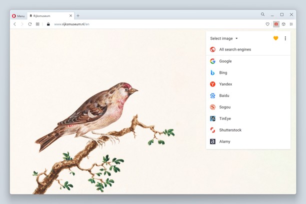 Search by Image extension - Opera add-ons