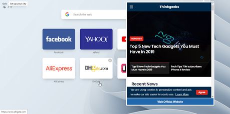 ThinkGeeks extension - Opera add-ons