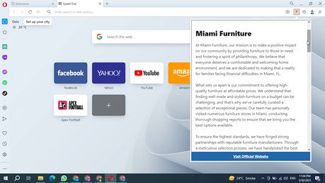 Extensión MiamiFurniture - Complementos de Opera