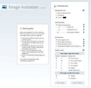 Image Autosizer extension - Opera add-ons