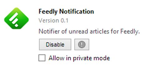 Feedly Notification extension - Opera add-ons