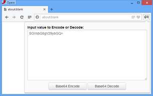 Base64 Encode and Decode extension - Opera add-ons