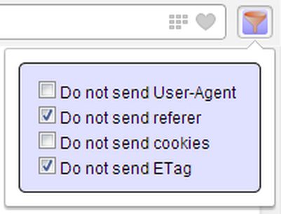 Filter request headers extension - Opera add-ons