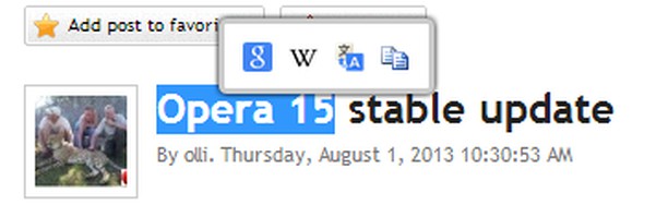 Search Window extension - Opera add-ons