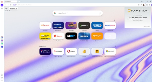 Power BI Slider extension - Opera add-ons