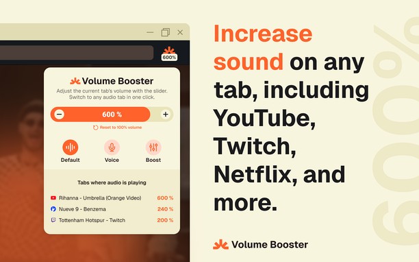 Volume Booster — Enhance sound extension - Opera add-ons