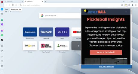 Extensión PickleBall - Complementos de Opera