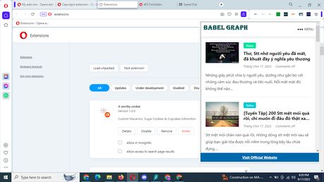 BabelGraph extension - Opera add-ons