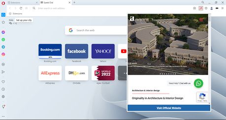Archi Cubes extension - Opera add-ons