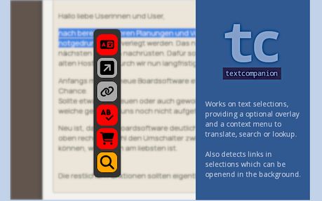 TextCompanion extension - Opera add-ons