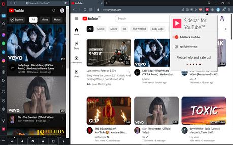 Sidebar for YouTube™ extension - Opera add-ons