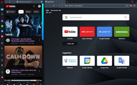Sidebar for YouTube™ extension - Opera add-ons