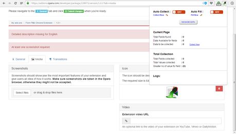 Form Filler extension - Opera add-ons