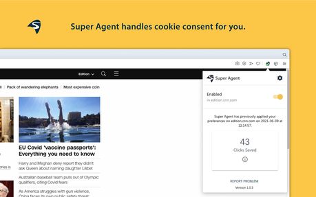 Super Agent - Automatic cookie consent extension - Opera add-ons