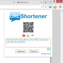 Extensión URLShortener - Complementos de Opera