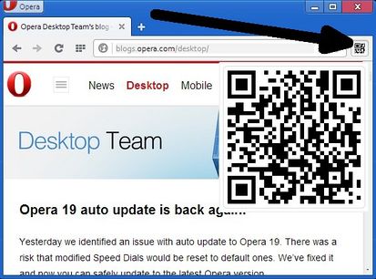 QR – QR Codes extension - Opera add-ons