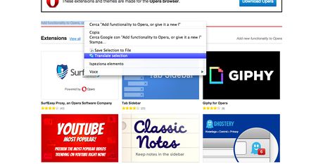 Translate Web Page extension - Opera add-ons