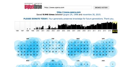 Wayback machine website extension - Opera add-ons