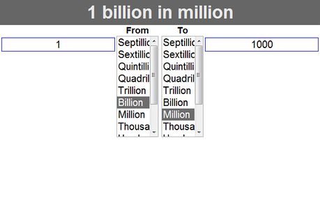 How many Millions in a Billion ส่วนขยาย - Add-on ของ Opera