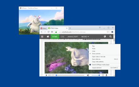 Send to MPlayer media player extension - Opera add-ons